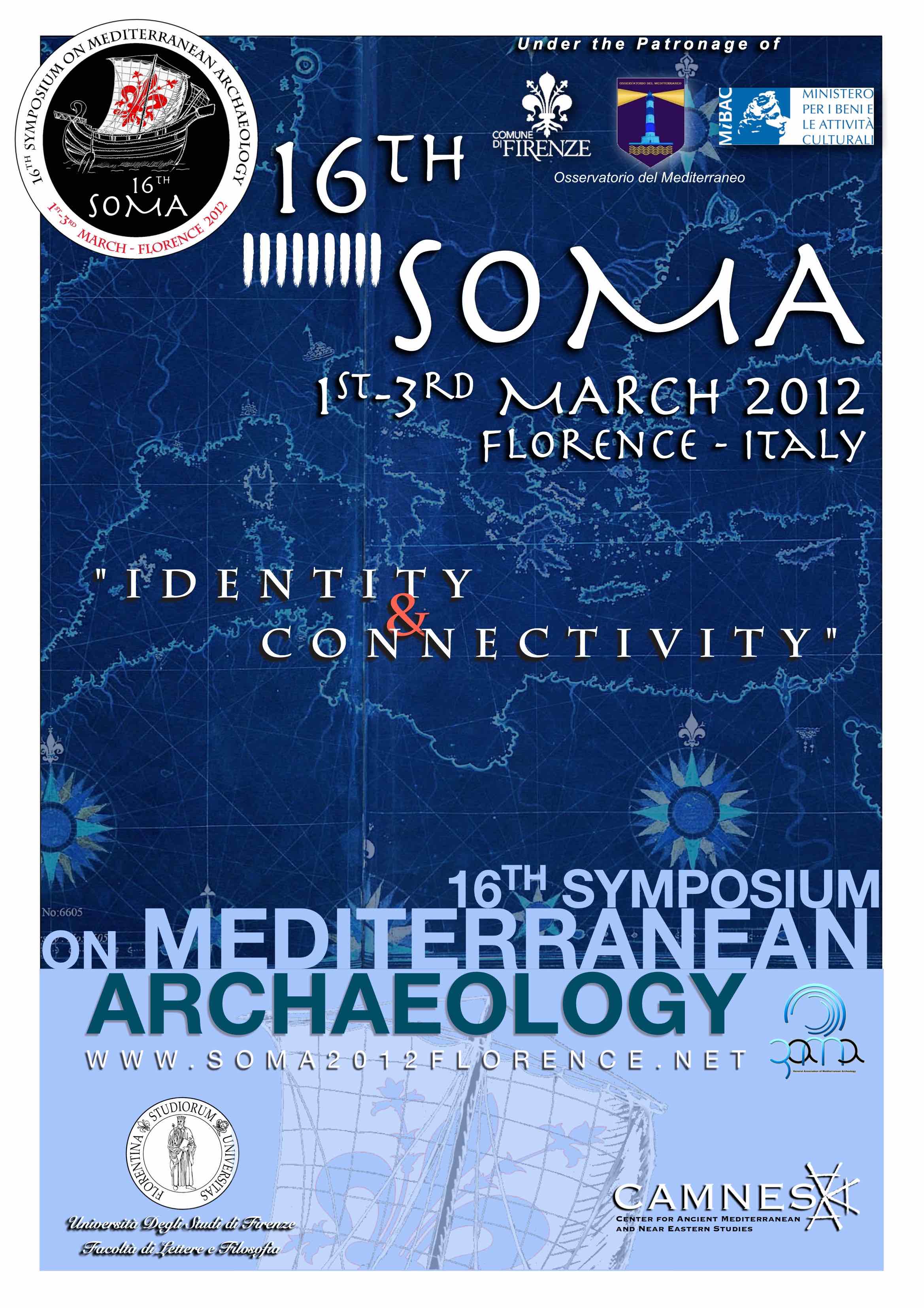 16th SOMA - Symposium On Mediterranean Archaeology